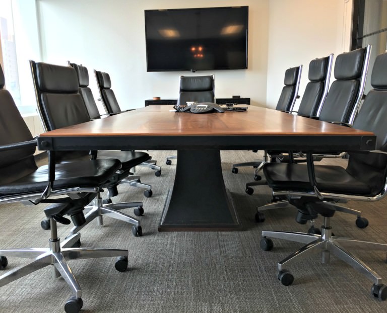 Walnut Floyd Conference Table - Model #F10 - Vintage Industrial Furniture